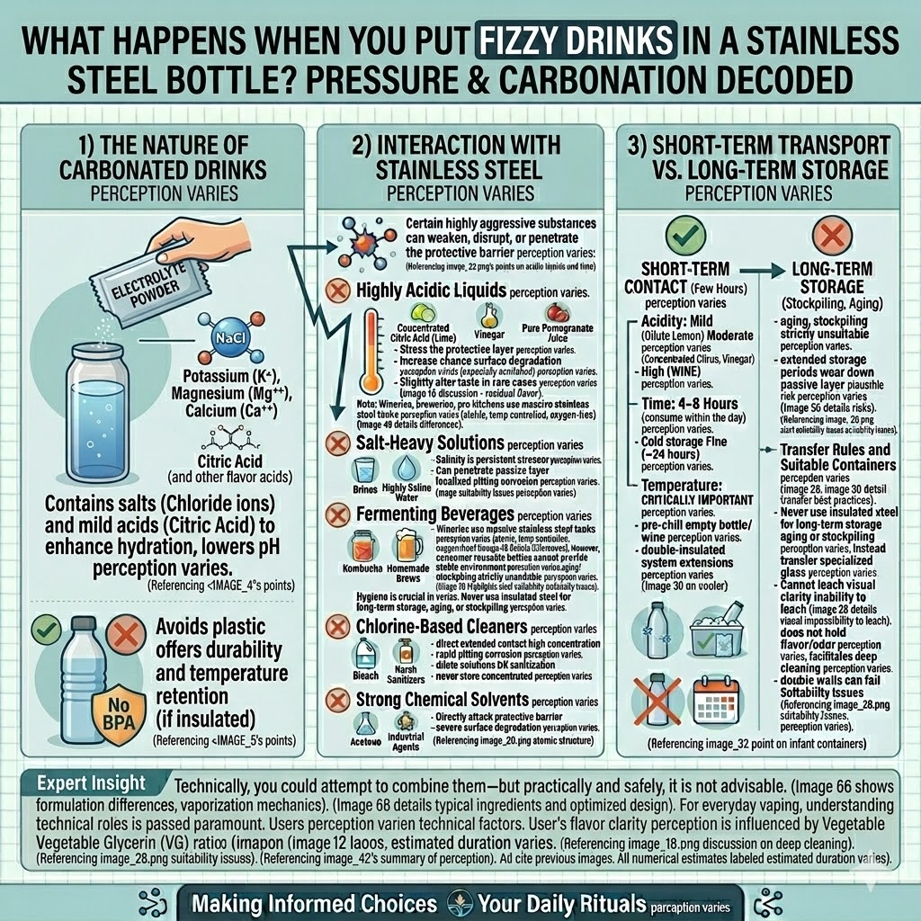 Can You Put Fizzy Drinks in a Stainless Steel Bottle? Safety, Pressure ...