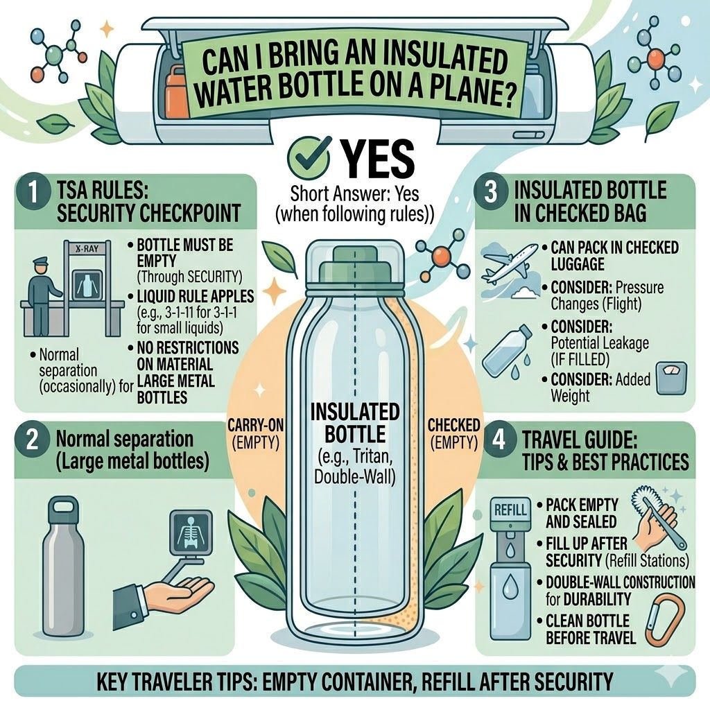 Can I Bring an Insulated Water Bottle on a Plane? TSA Rules, Tips ...