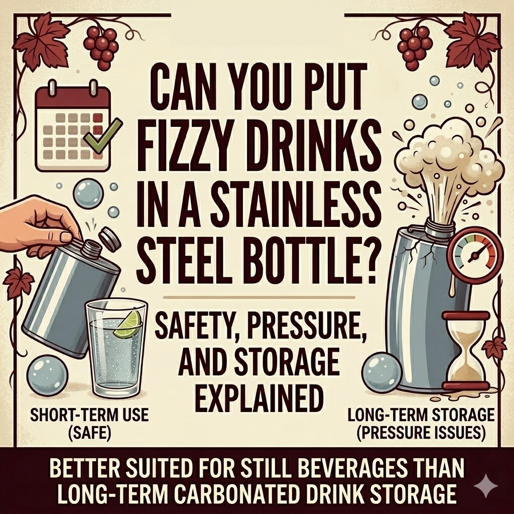 Can You Put Fizzy Drinks in a Stainless Steel Bottle? Safety, Pressure ...